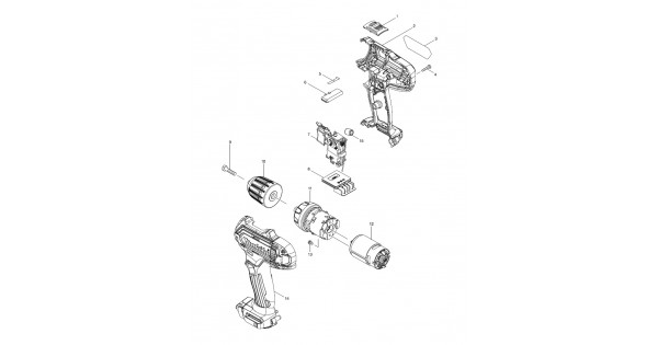 Запчасти для шуруповерта Makita DF331D